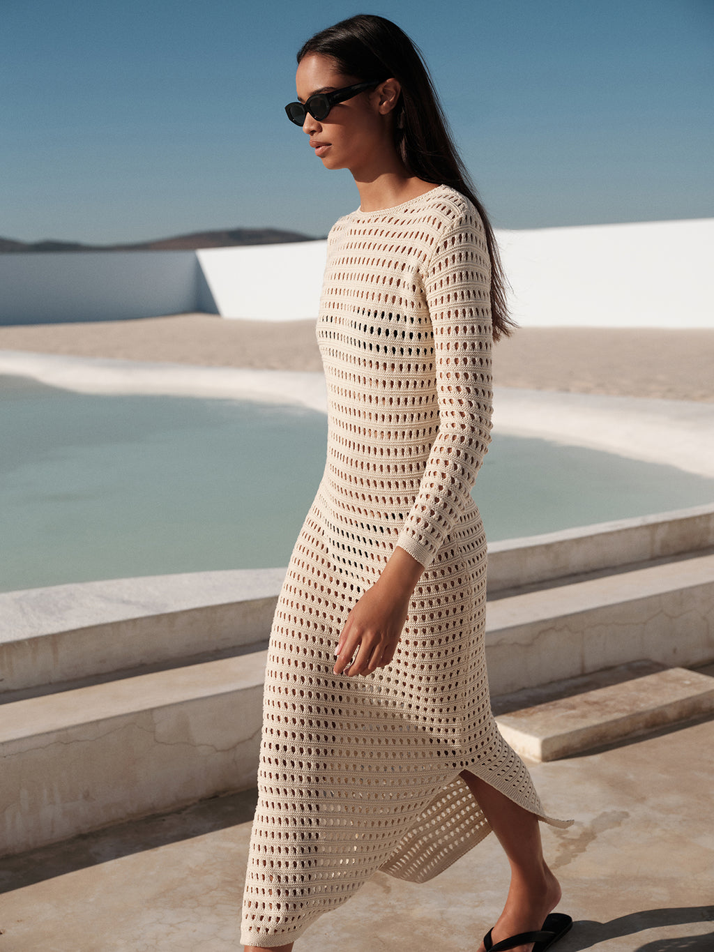 Arte Yırtmaç Detaylı Beachwear Elbise
